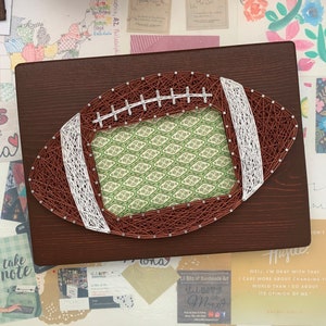 Football String Art Picture Frame Sign Game Room Decor Man - Etsy