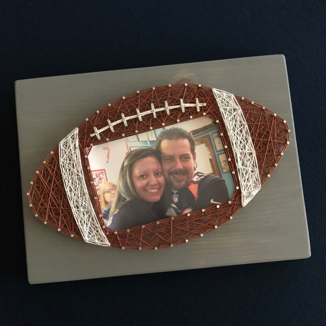 Football String Art Picture Frame Sign Game Room Decor Man - Etsy