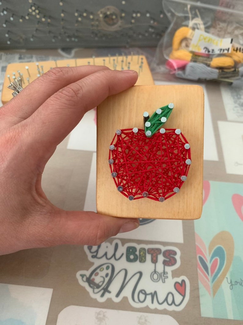 Apple & Pencil String Art Teacher Gifts School Decorations | Etsy
