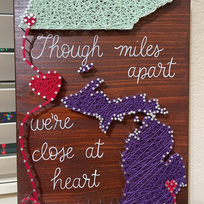 Two State String Art - Etsy