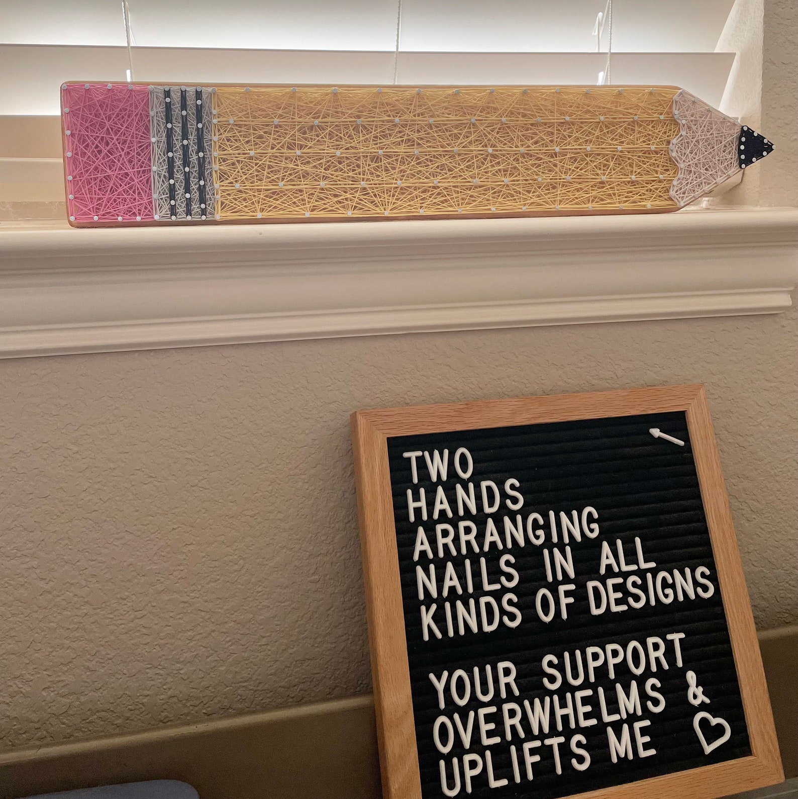 Pencil String Art Classroom Sign Elementary Teacher Gift - Etsy