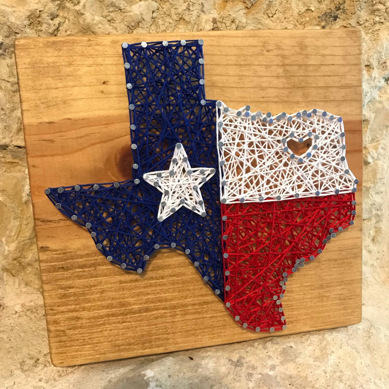Texas Flag String Art, Texas Decor, State Decor, State Wall Art, Wall ...
