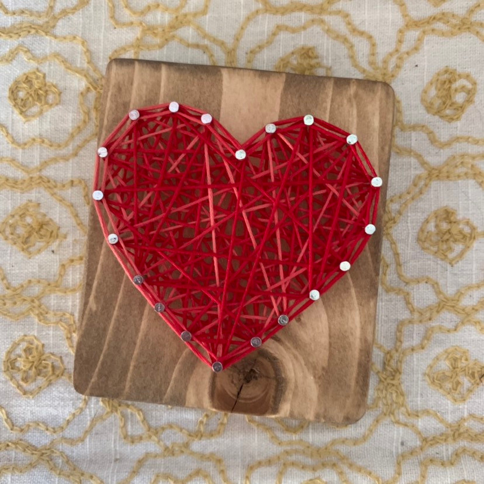 Heart String Art Valentine Gifts for Kids Love Sign Heart - Etsy