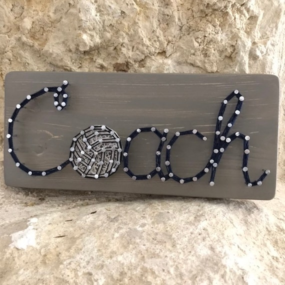 Coach String Art Volleyball Coach Gift Gym Decor Volleyball - Etsy
