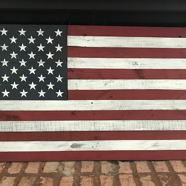 Rustic American Flag - Etsy