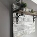 White Distressed Shelf, Entryway Shelf, Mudroom Shelf, Bathroom Shelf ...