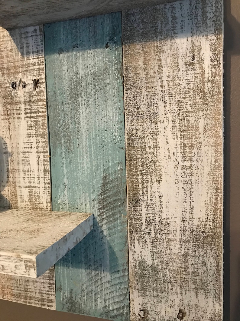 Pallet Wall Shelf Rustic Decor Teal Shelf Teal Wood Shelf - Etsy Canada