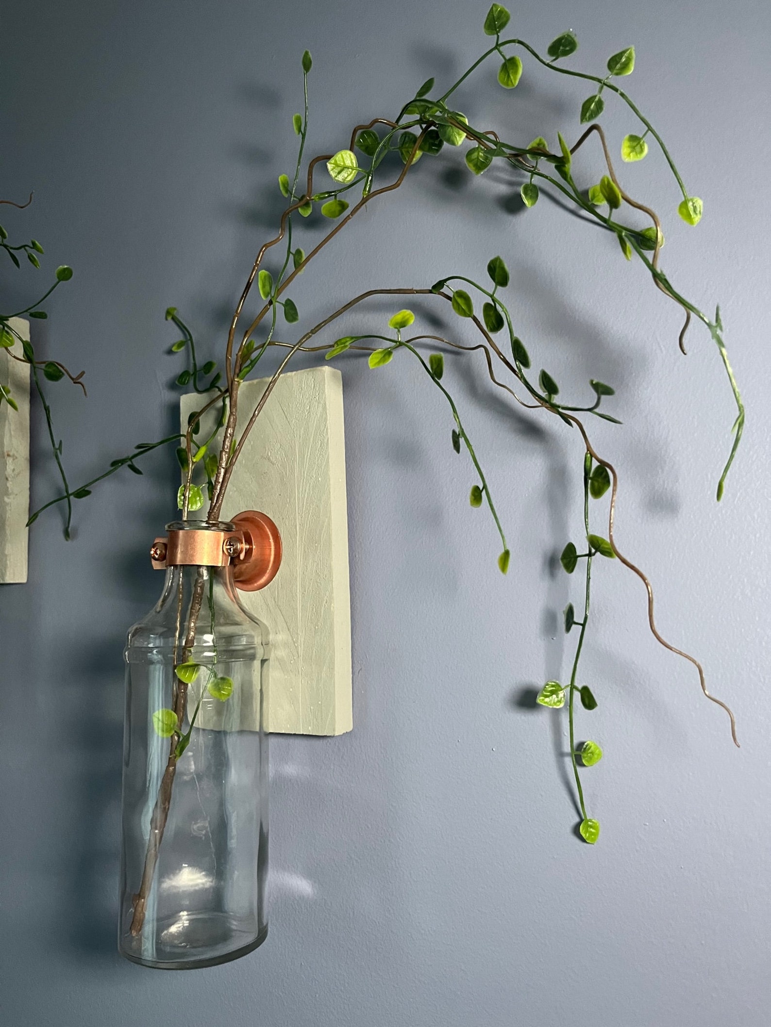 2 Wall Vases, Wall Decor, Vase Wall Decor, Pallet Decor, Pallet Wall ...