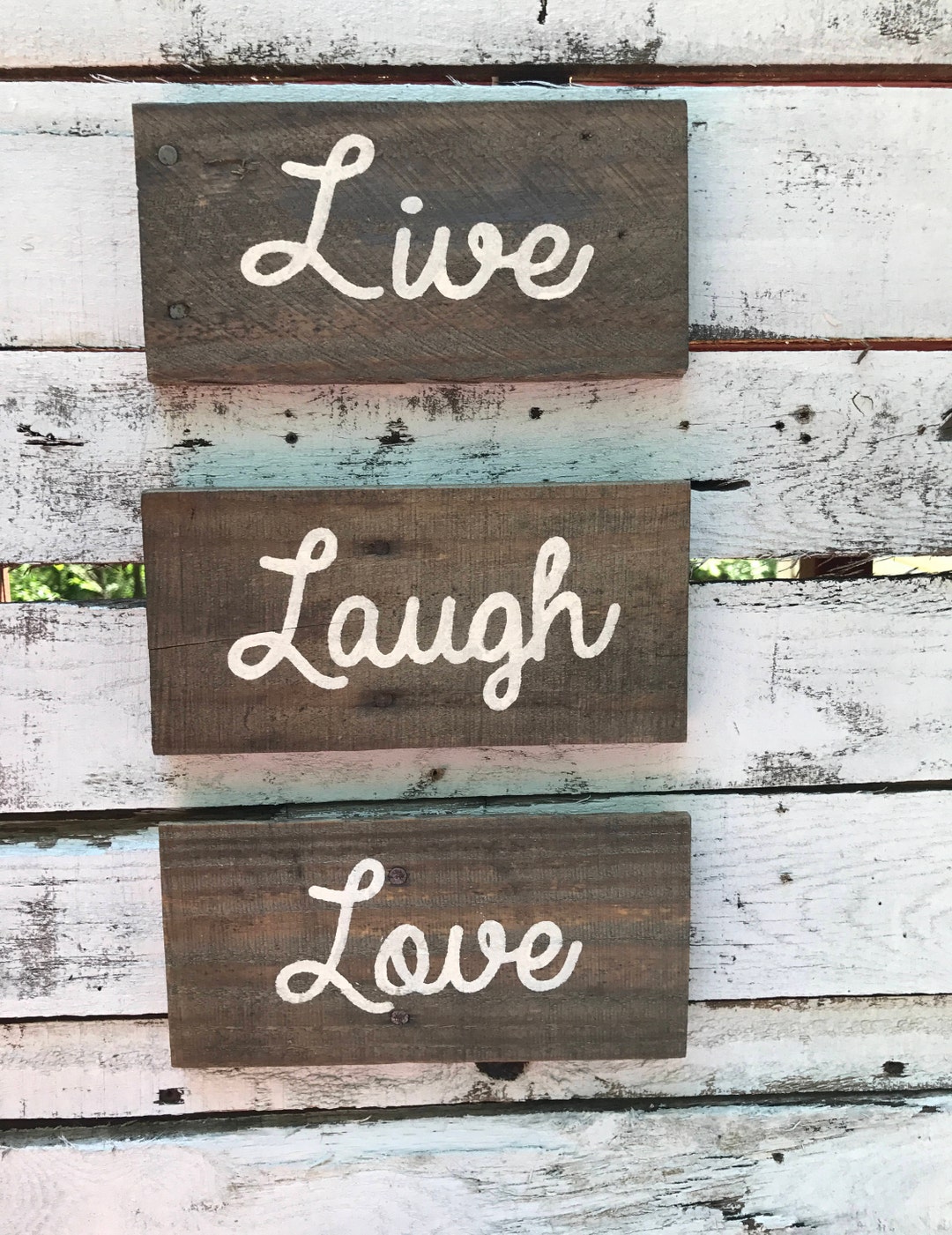 Live Laugh Love Pallet Decor, Live Laugh Love Wall Decor, Pallet Decor ...