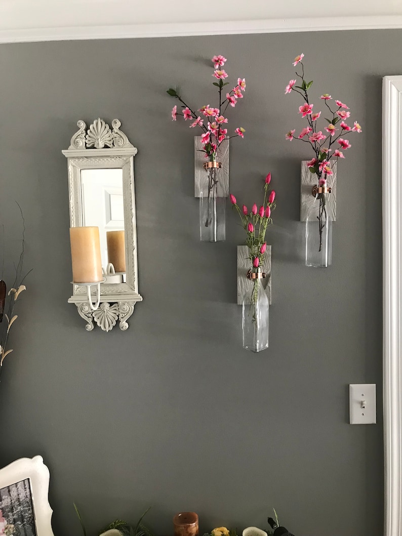 2 wall vases Wall decor vase wall decor pallet decor | Etsy