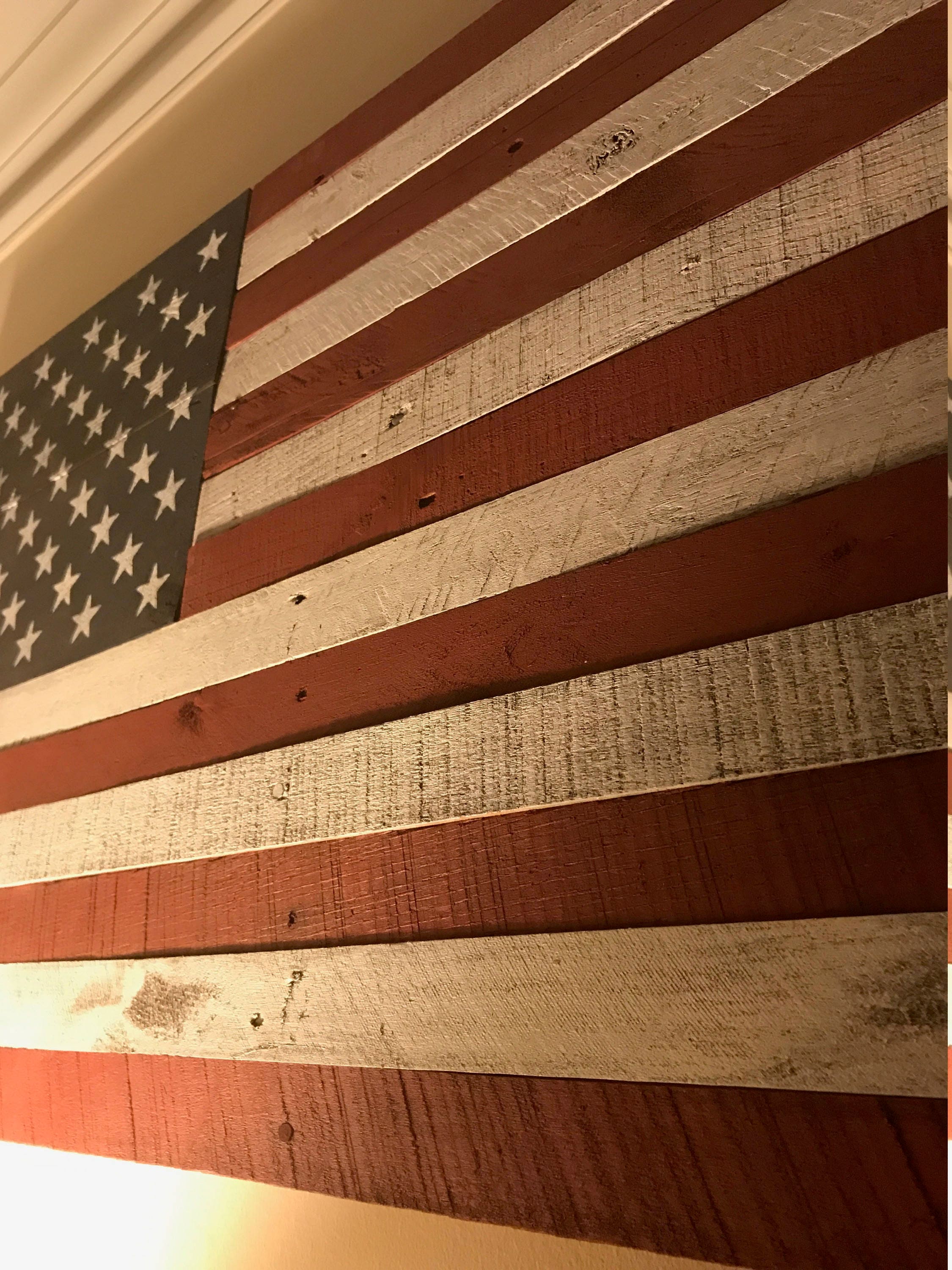 American Flag, Rustic American Flag, Pallet American Flag, Reclaimed ...