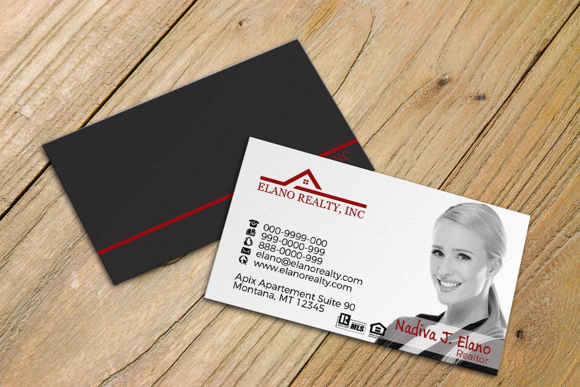 Real Estate Business Card Design - Realtor Business Card - Brokerage ...