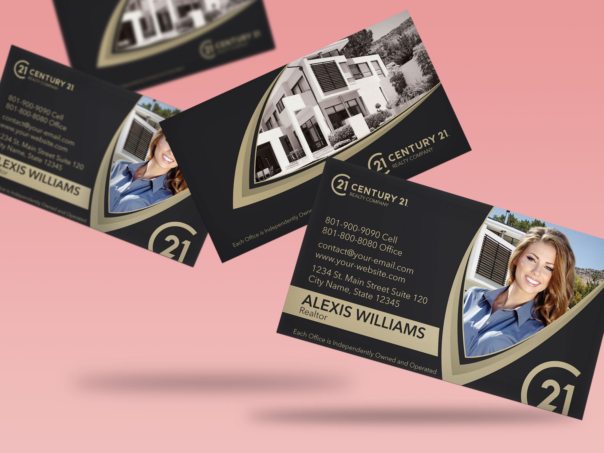 Century 21 Business Card - Real Estate Business Card Design - Realtor ...