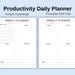 Daily Planner PDF | Printable Productivity Pages - Etsy