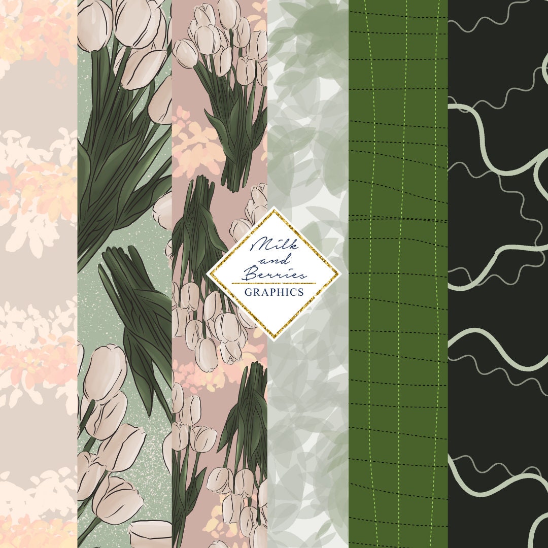 Clean Girl: Digital Paper, Clipart, Illustration, Planner Clipart ...