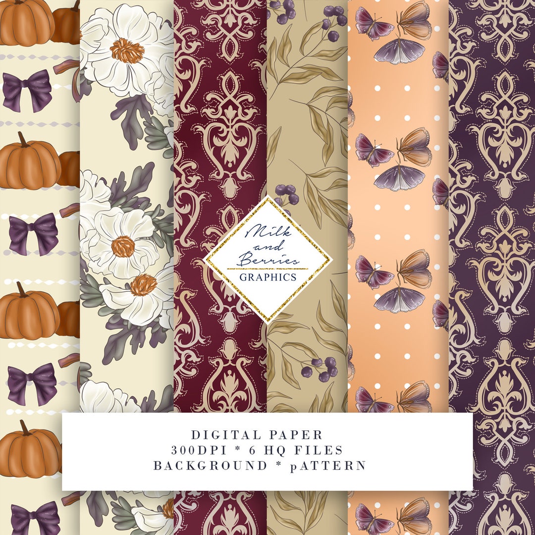 Fairytale: Digital Paper, Background, Graphic, Clipart, Scrapbook ...