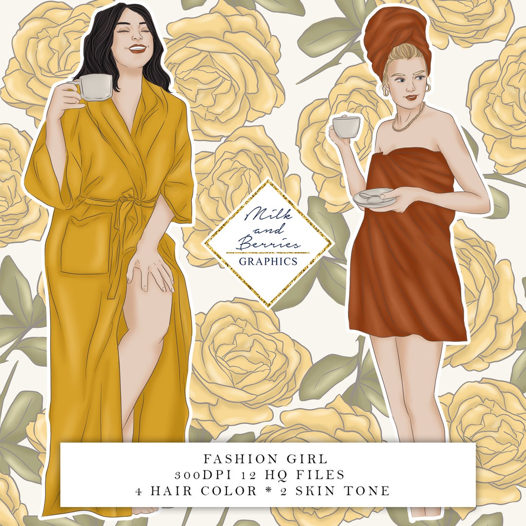 Chillax: Fashion Girl, Character, Illustration - Etsy