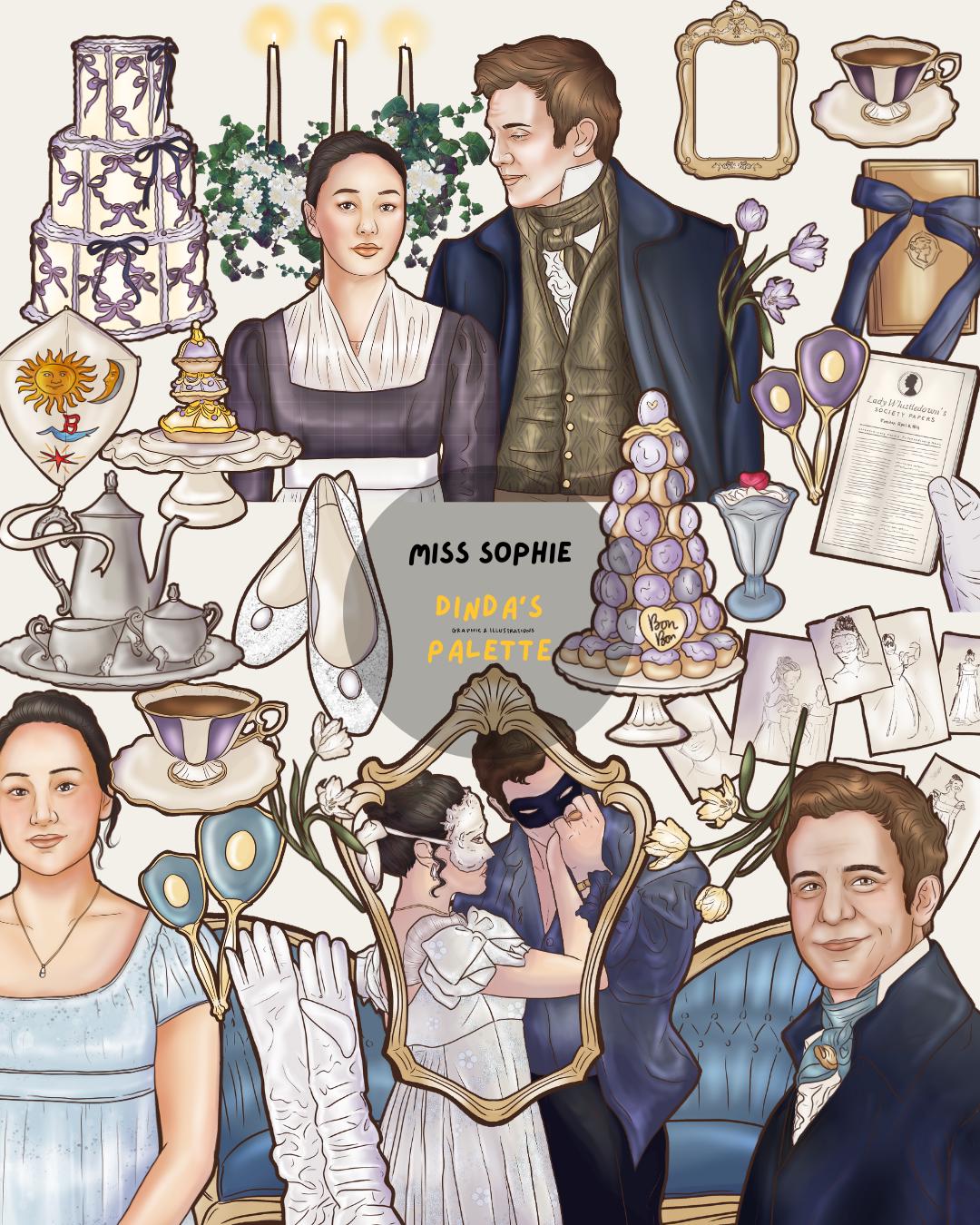 Miss Sophie | Bridgerton Season 4-inspired Planner Clipart |PNG ...
