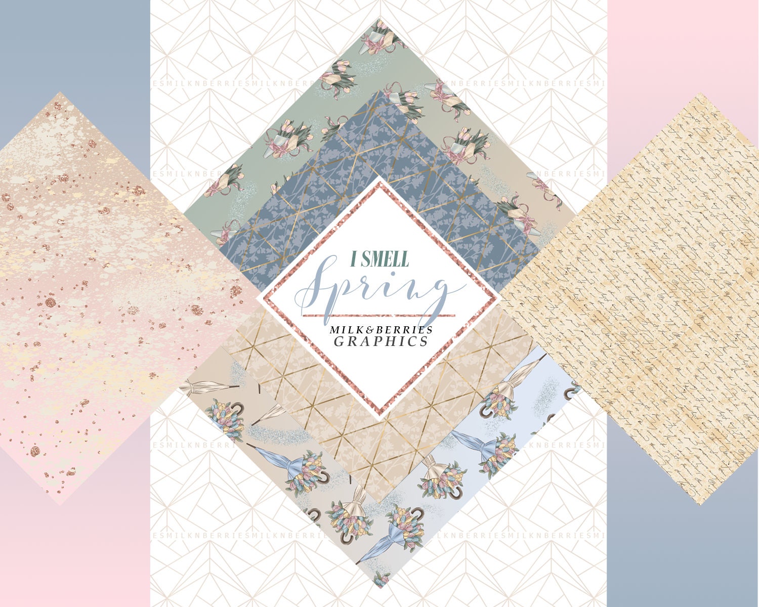 I Smell Spring: Clipart Planner Graphic Flower Tulips - Etsy