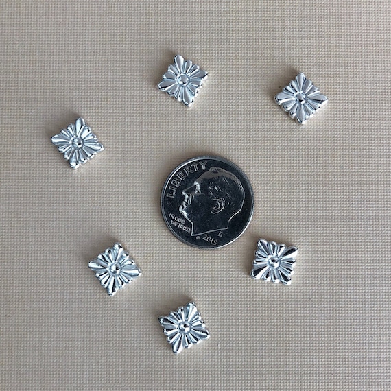 Sterling Silver Square Tile Casting Solderable Accent | Etsy