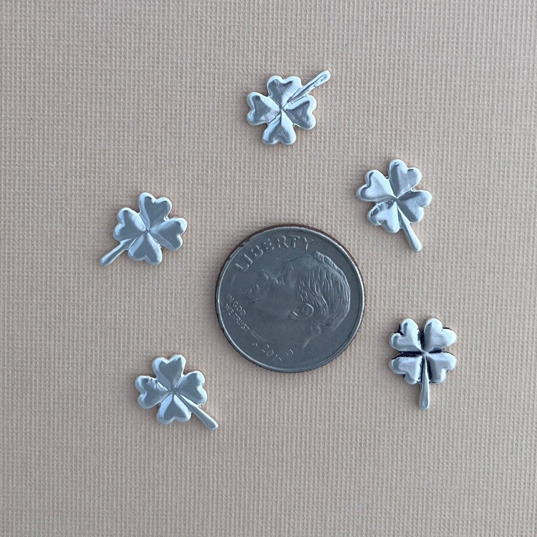 Silver CLOVER Casting, Solderable Lucky Clover Accent for Jewelry ...