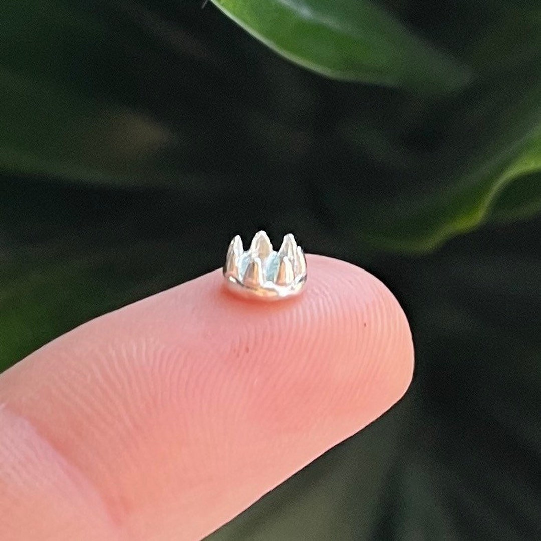4mm BEZEL CUP, Sterling Silver Setting for Jewelry Making, Prong ...