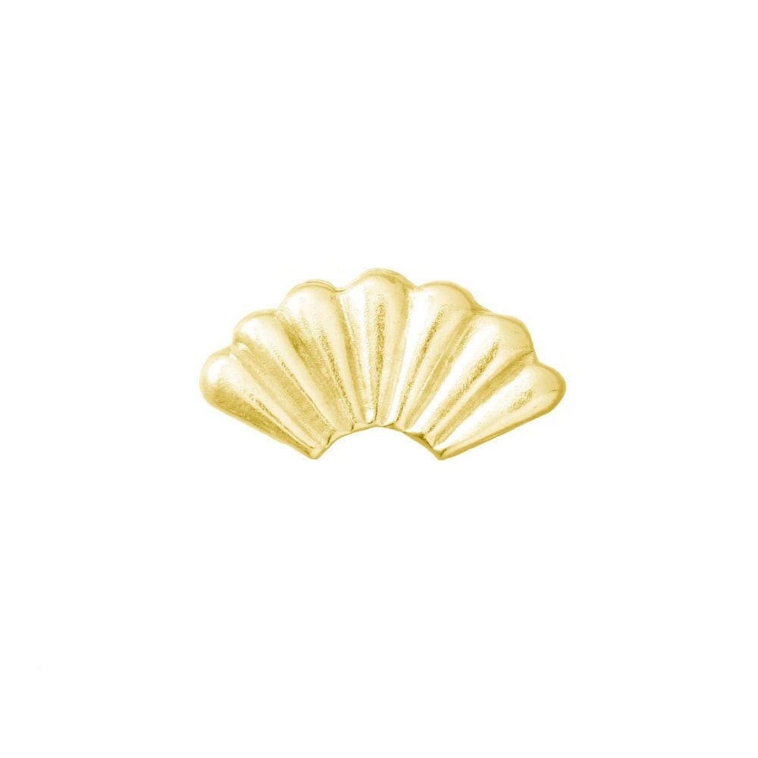 14k GOLD Medium SETTING SUN, Yellow Gold Setting Sun Accent, Solderable ...