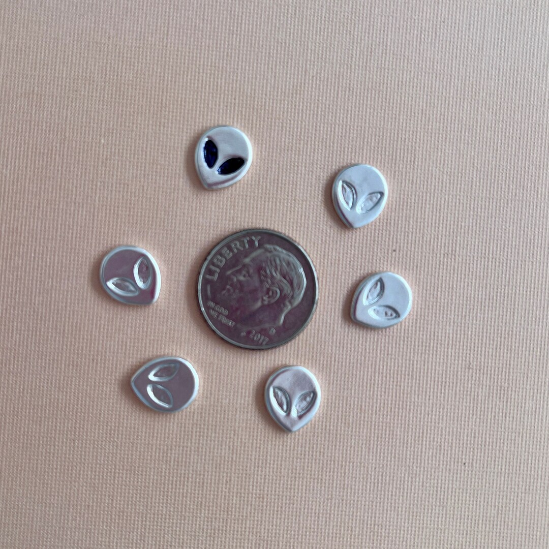 ALIEN Casting, Silver Accent for Jewelry Making - Etsy