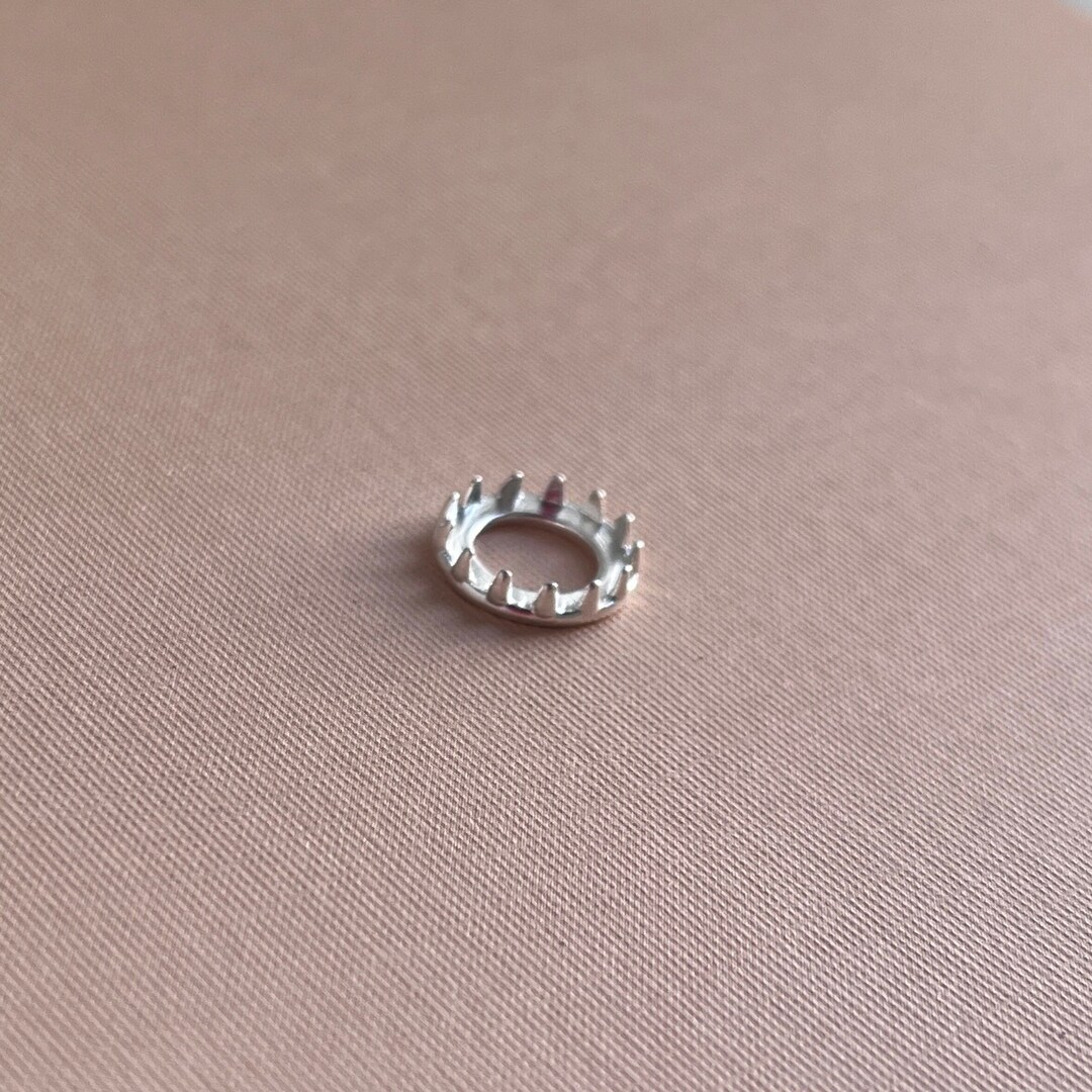 10mm ROUND BEZEL CUP, Sterling Silver Setting for Jewelry Making, Prong ...