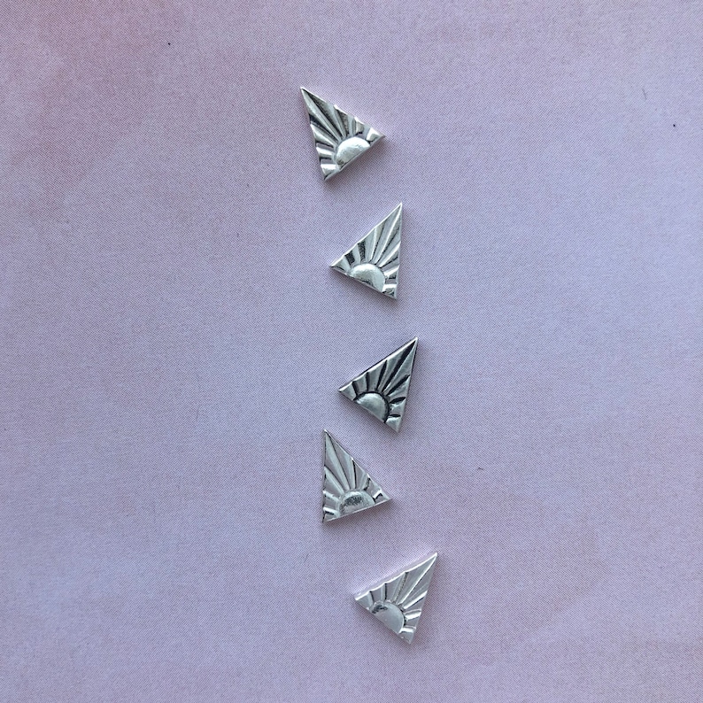 Sterling Silver Triangle Sun Casting Triangle Sun Silver - Etsy