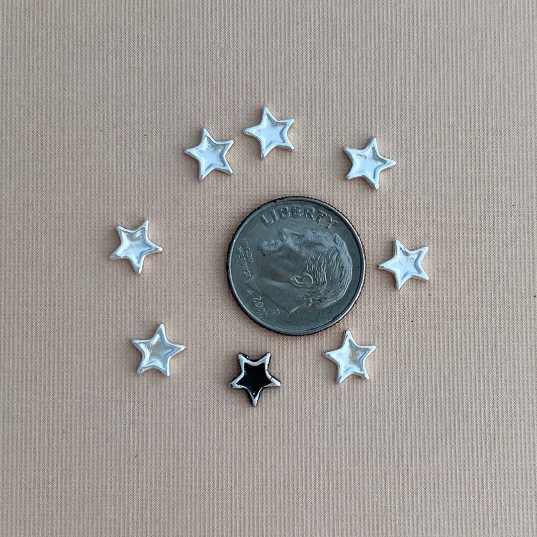 CONCAVE STAR, Silver Casting, Solderable Accent for Jewelry Making ...