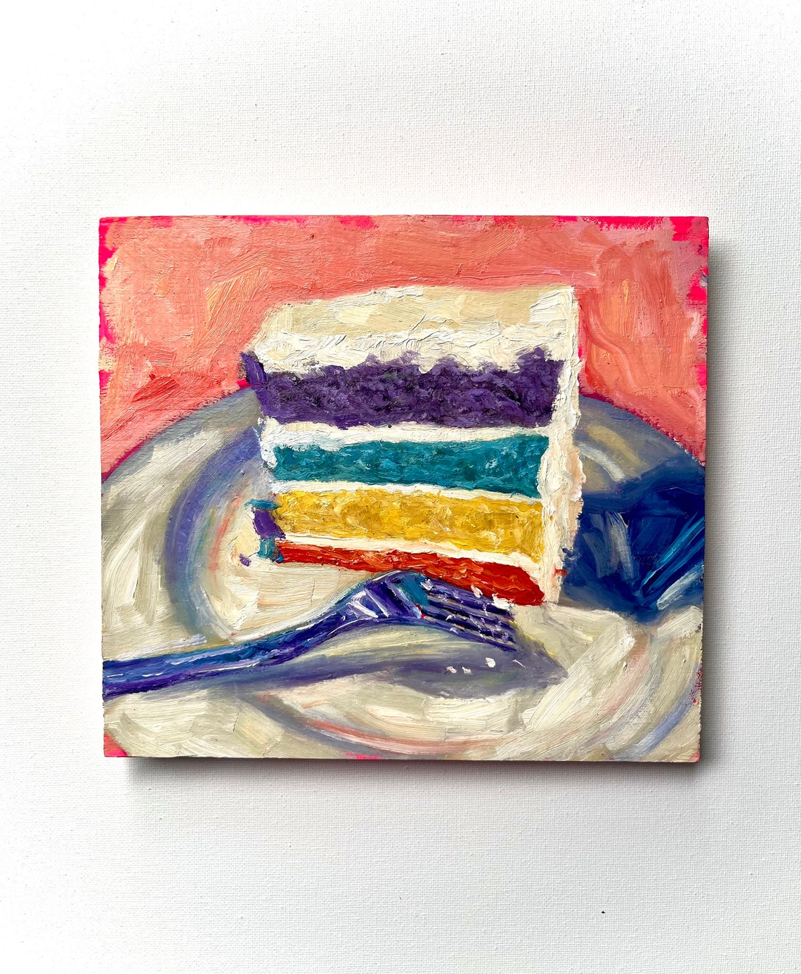 Cake Painting/dessert Art/dessert Artwork/cake Wall Art/bakery Art ...