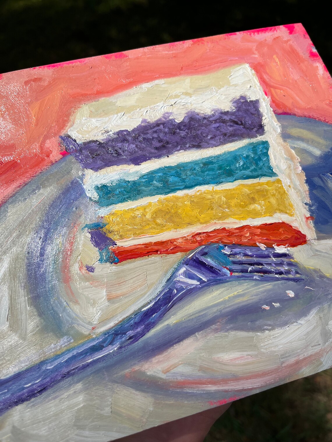 Cake Painting/dessert Art/dessert Artwork/cake Wall Art/bakery Art ...