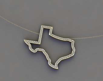 Texas Diamond Pendant - Etsy
