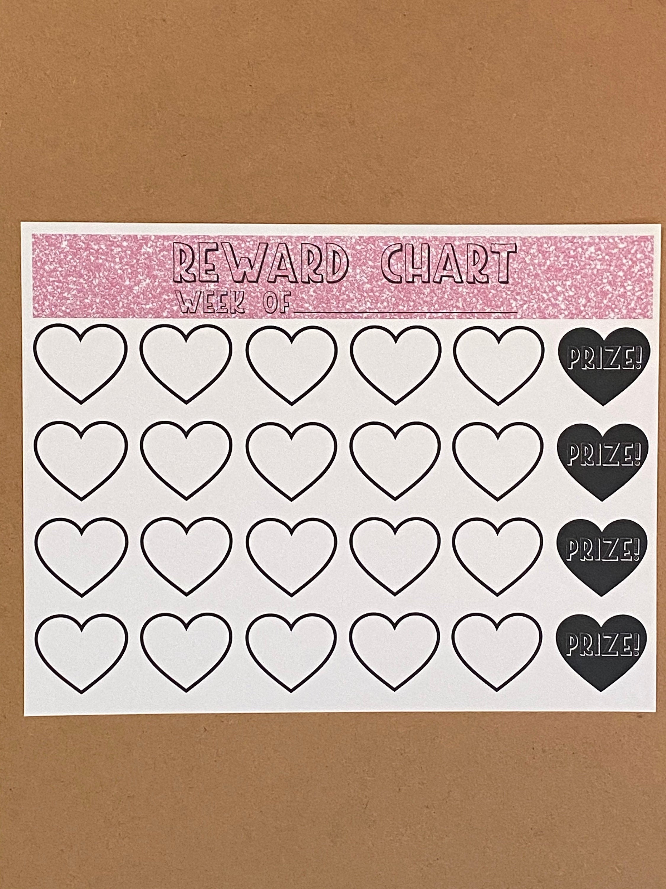 Reward Chart Hearts - Etsy