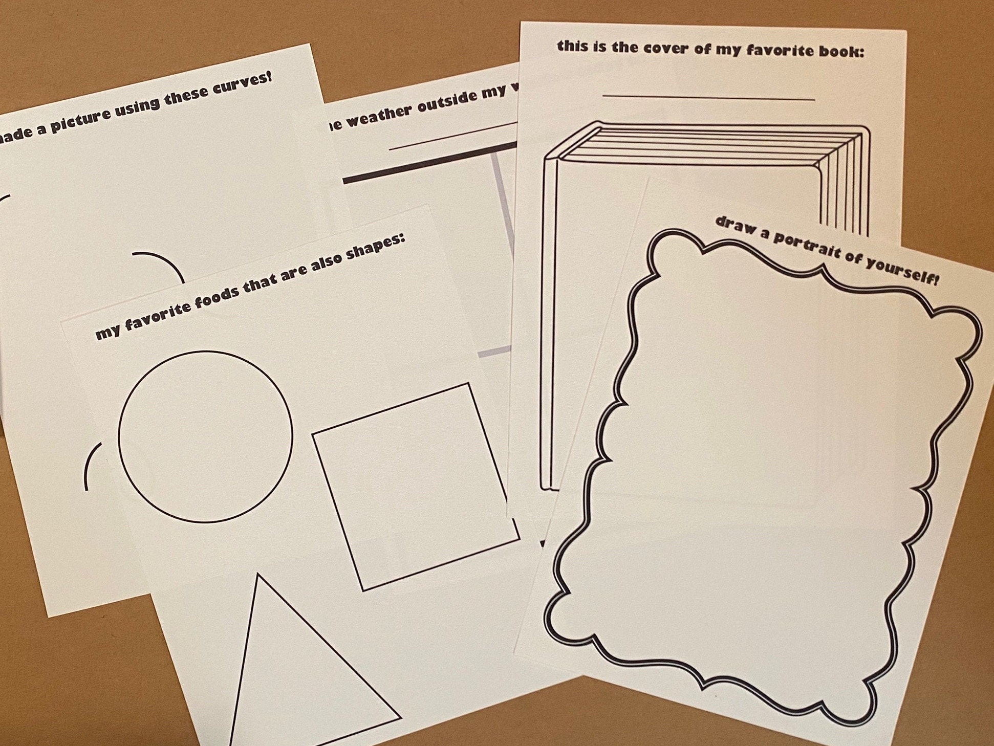 Kids Twenty Daily Doodles Printable Art Journal - Etsy