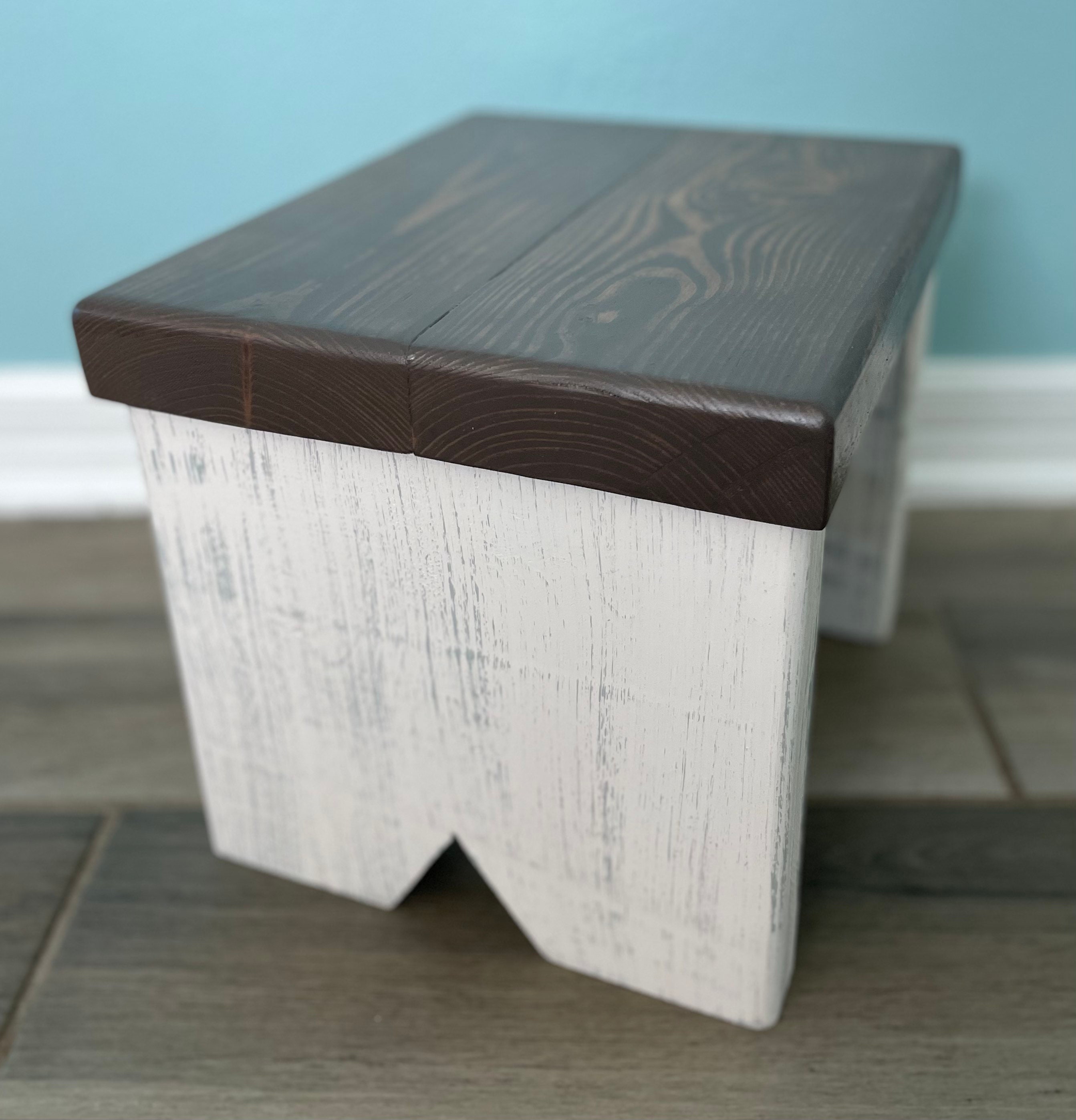 Farmhouse Solid Wood Rustic Kids Step Stool Riser - Etsy