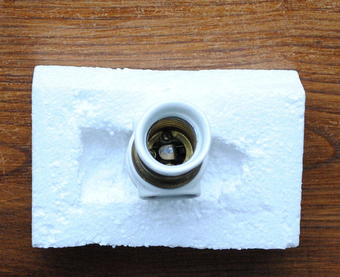 Porcelain Electrical Screw SOCKET Outlet Plug-ins LAMP Holder ADAPTOR ...