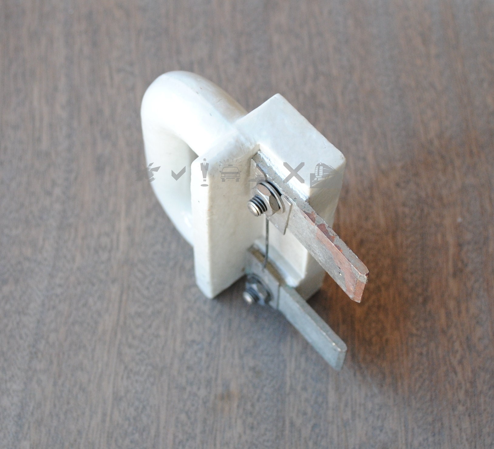 PORCELAIN ELECTRICAL FUSE Industrial Art Antique Tool Fusible ...