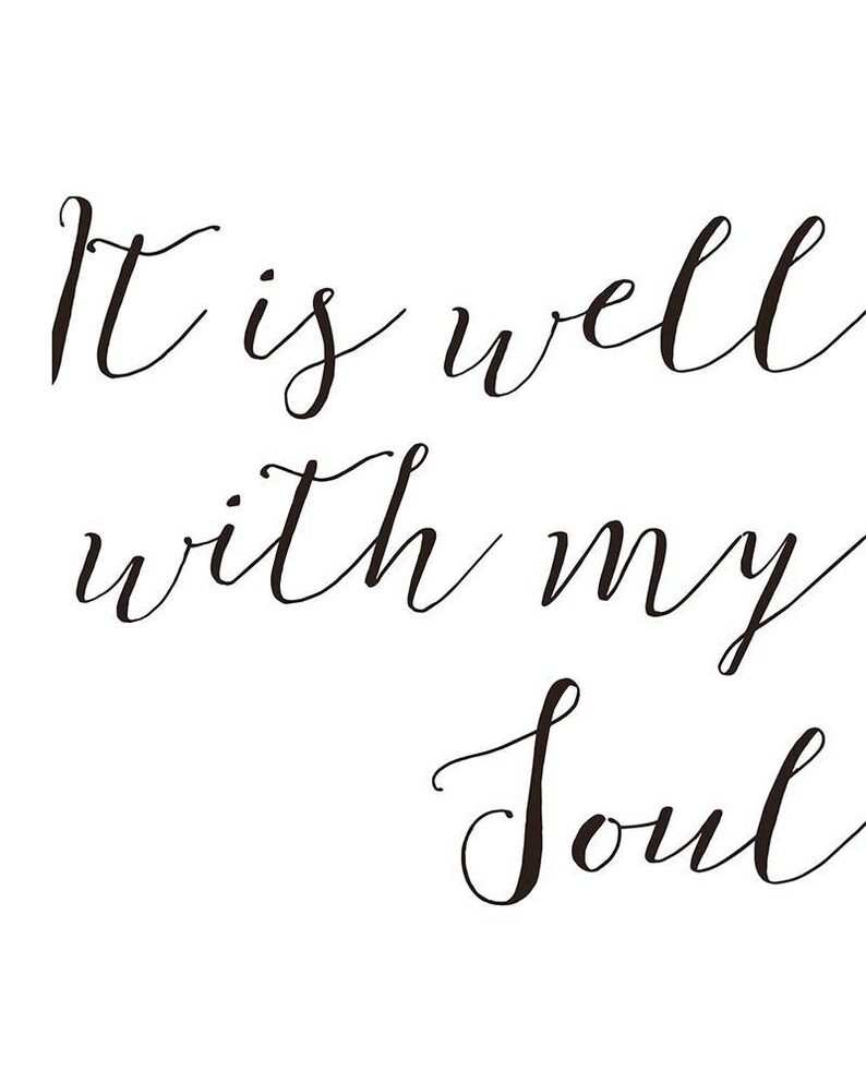 It is Well Wall Art / Instant Download Print - Etsy