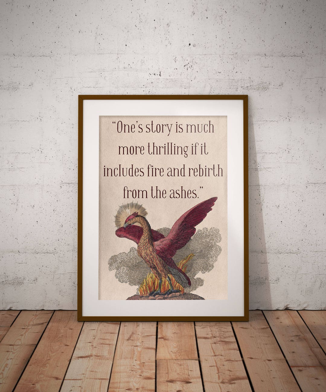 Fire and Rebirth From the Ashes - Phoenix / Instant Download Print - Etsy