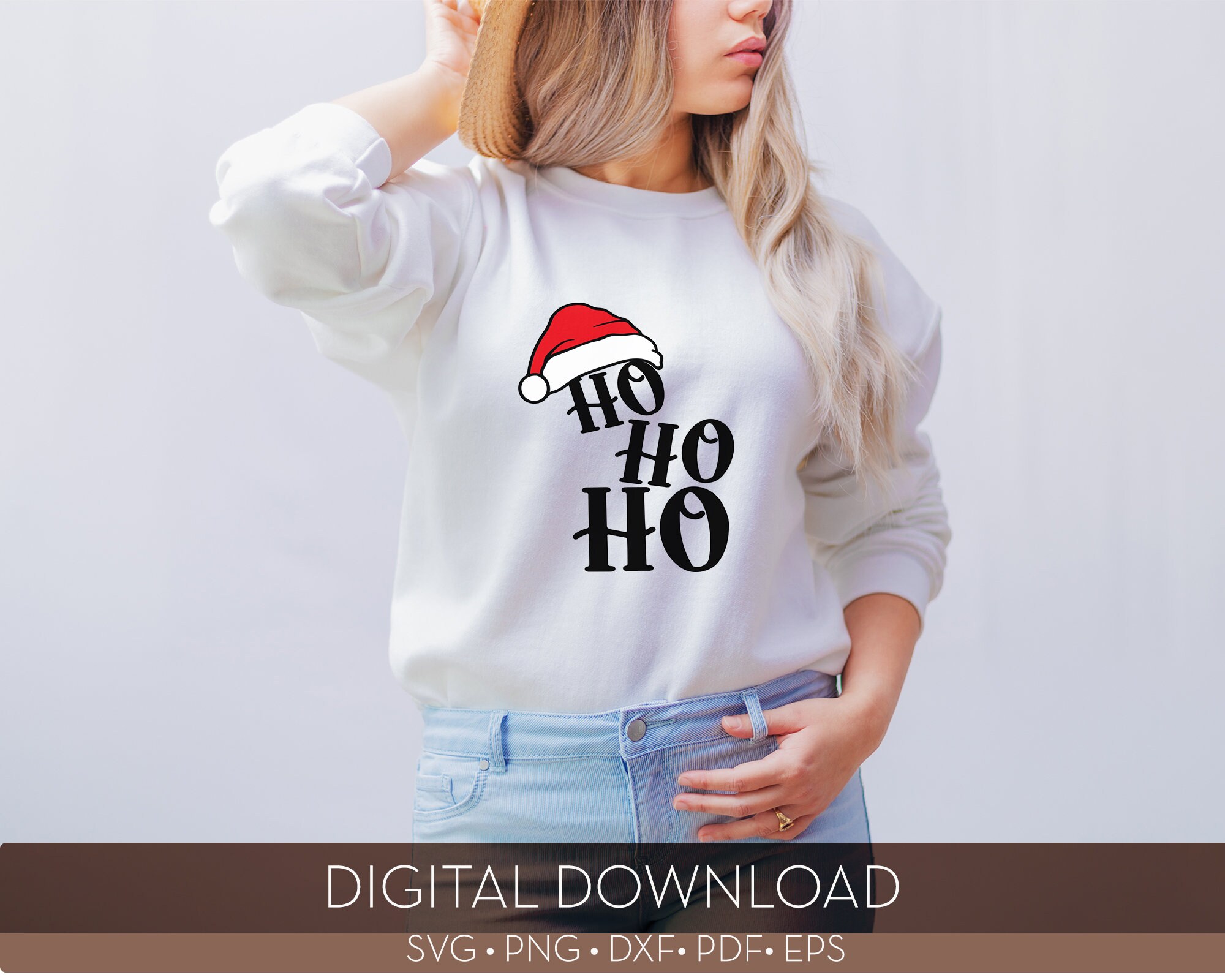 Ho Ho Ho Santa Hat / Digital Cut File / Svg Png Dxf Pdf - Etsy