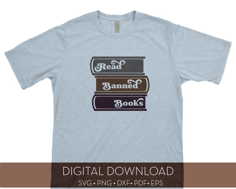 Read Banned Books / Digital Cut File / Svg Png Dxf Pdf Eps - Etsy