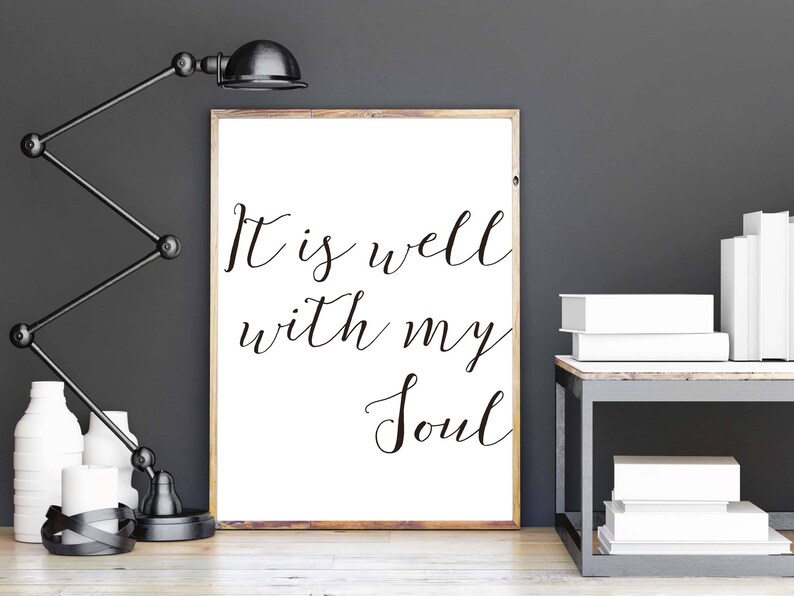 It is Well Wall Art / Instant Download Print - Etsy