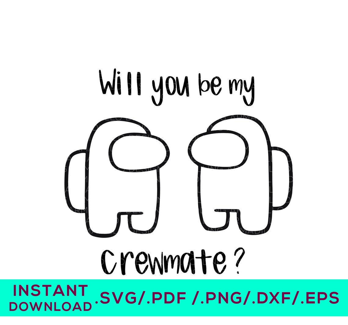 Crewmate Among Us / Svg Pdf Eps Dfx Png Digital File - Etsy