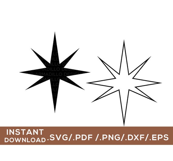 Star / Digital Cut File / Svg Png Dxf Pdf Eps | Etsy