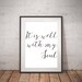 It is Well Wall Art / Instant Download Print - Etsy