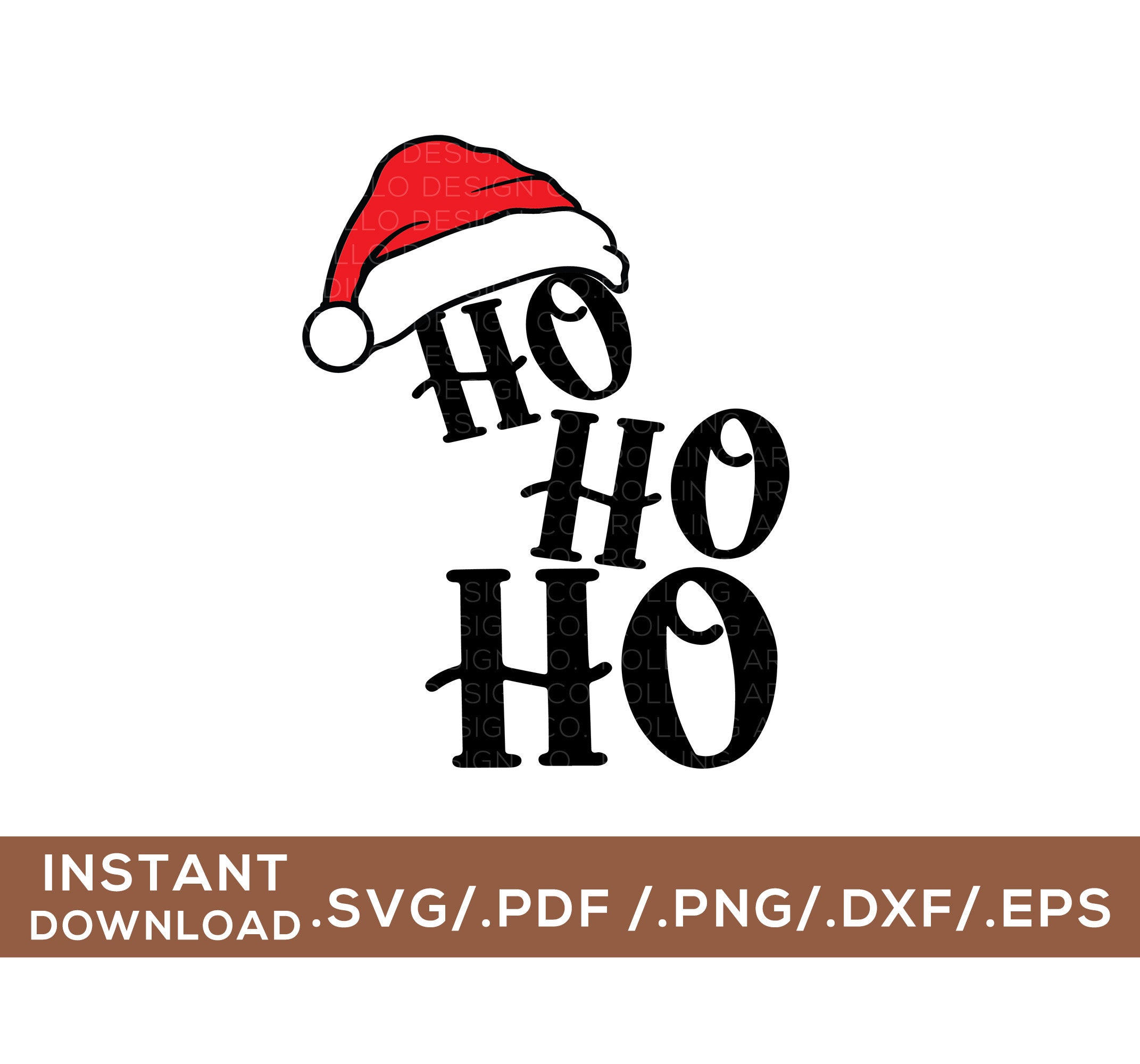Ho Ho Ho Santa Hat / Digital Cut File / Svg Png Dxf Pdf - Etsy