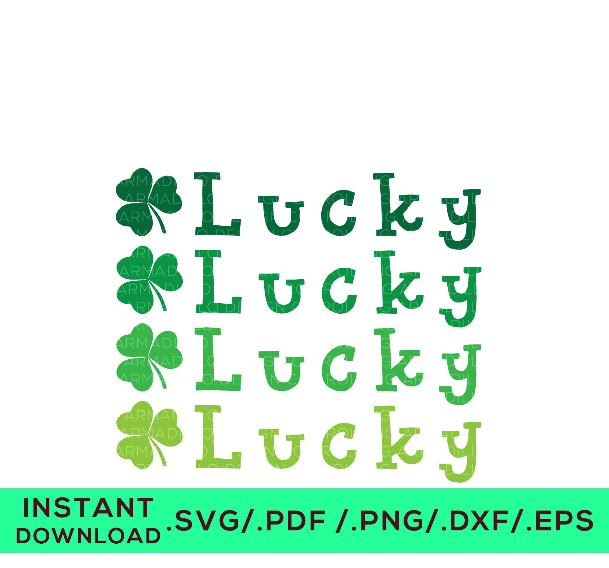 Lucky Cut File/ Svg, Pdf, Png, Eps, Dxf / Digital File - Etsy