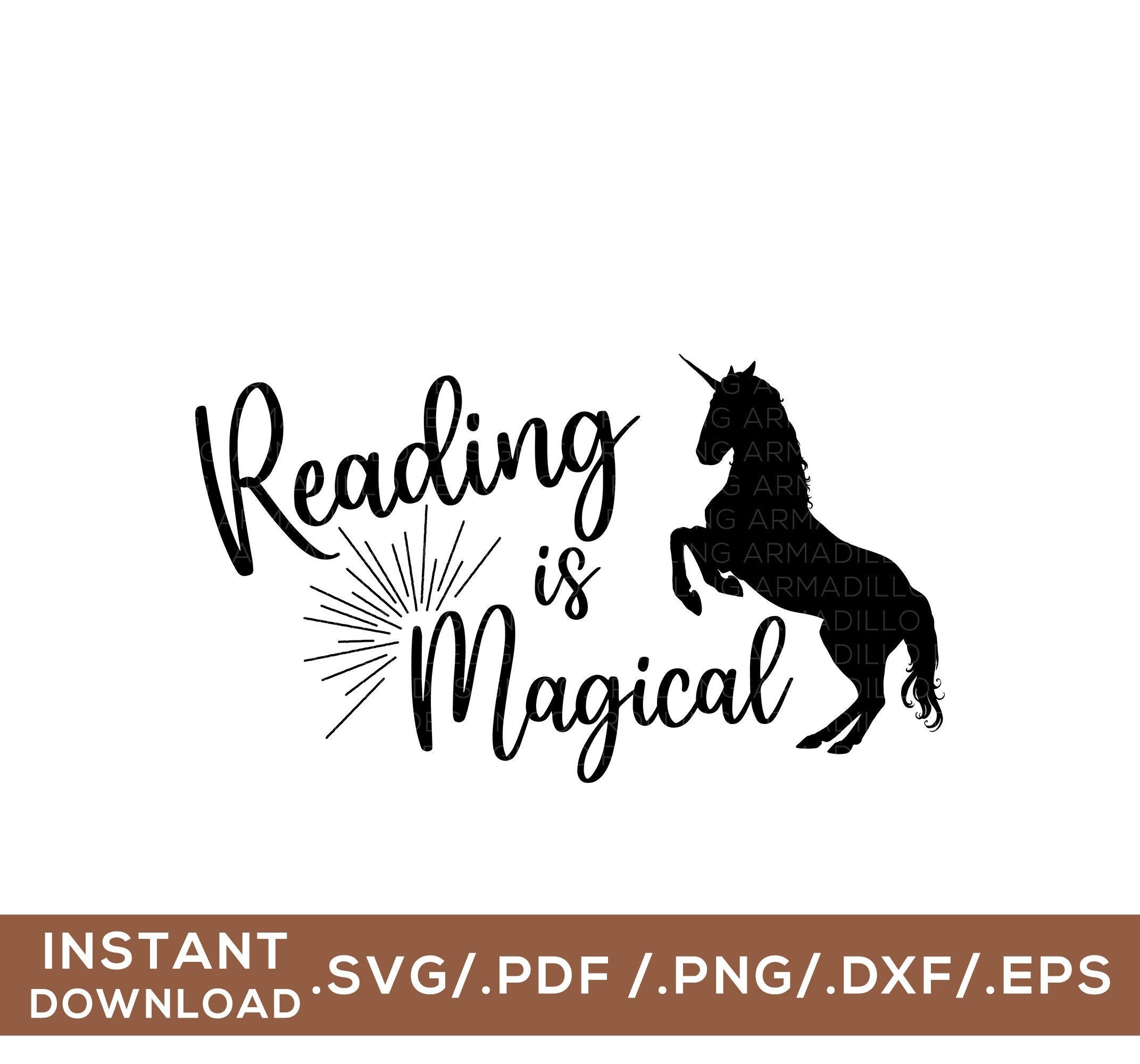 Reading is Magical / Digital Cut File / Svg Png Dxf Pdf | Etsy